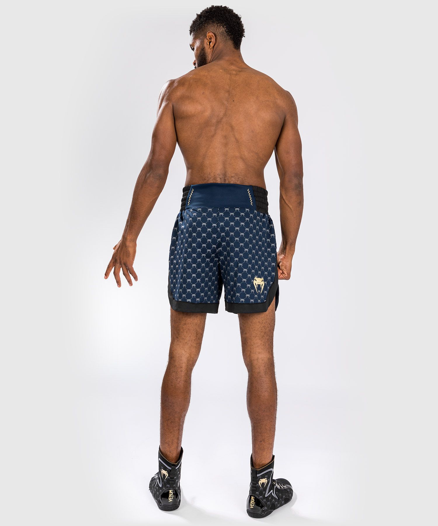 Боксерские шорты Venum Monogram Boxing Short Black Navy Blue ᐉ купить ...